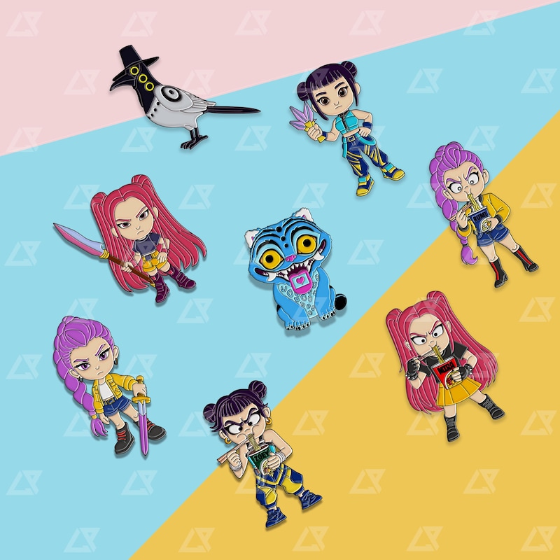 Kpop Demon Enamel Pins - Etsy