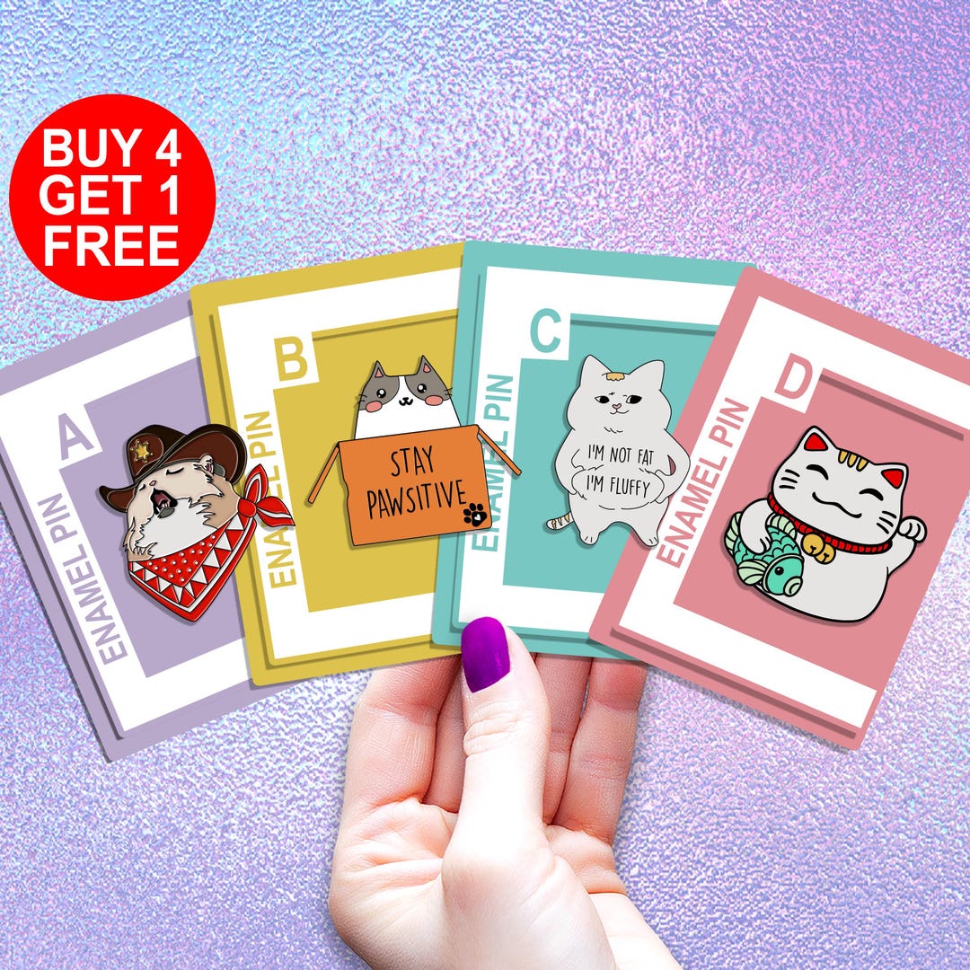 Cowboy Cat Cute Enamel Pin Gift Kawaii Enamel Pin Set Aesthetic Cute ...
