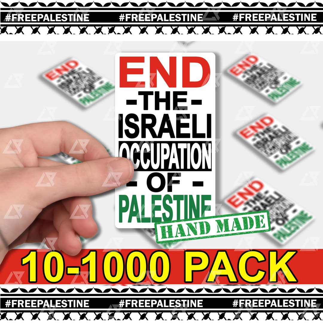 Save Gaza End Occupation Bulk Stickers Free Palestine Arab Muslim ...
