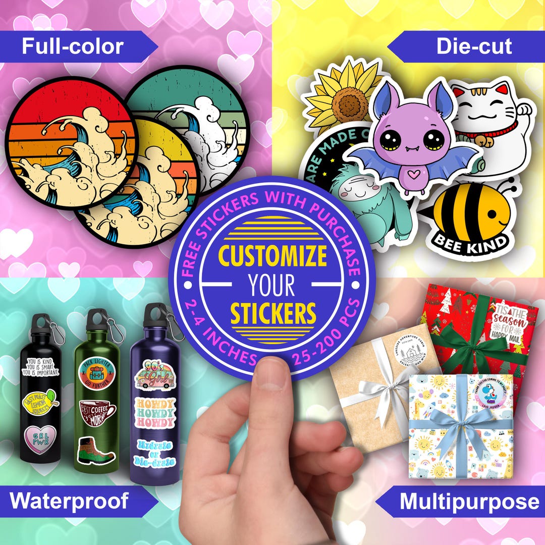 Custom Business Sticker Custom Logo Stickers, Die Cut Stickers Event ...