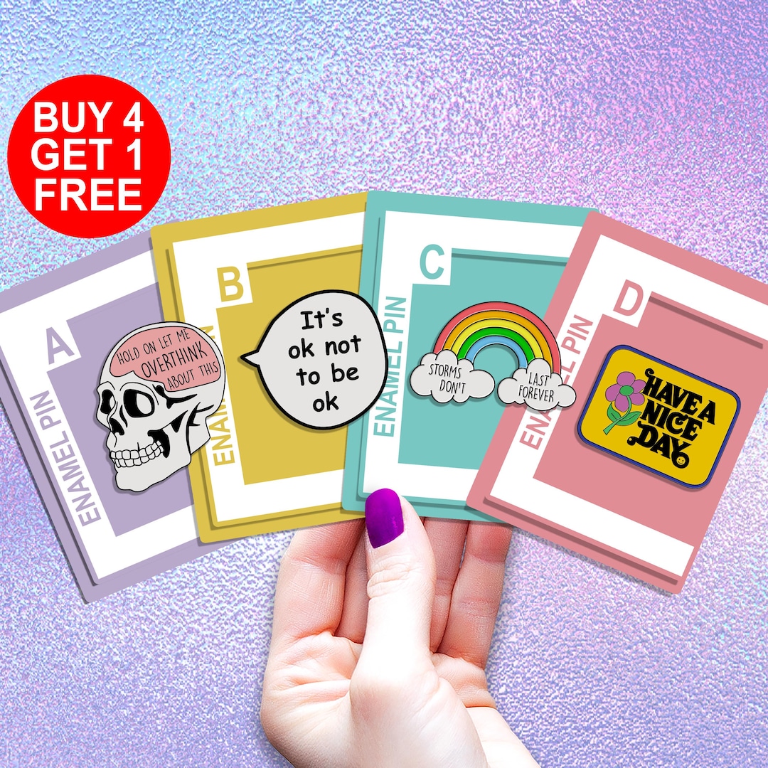 Its Ok Cute Enamel Pin Gift Kawaii Enamel Pin Set Aesthetic Cute Pins ...