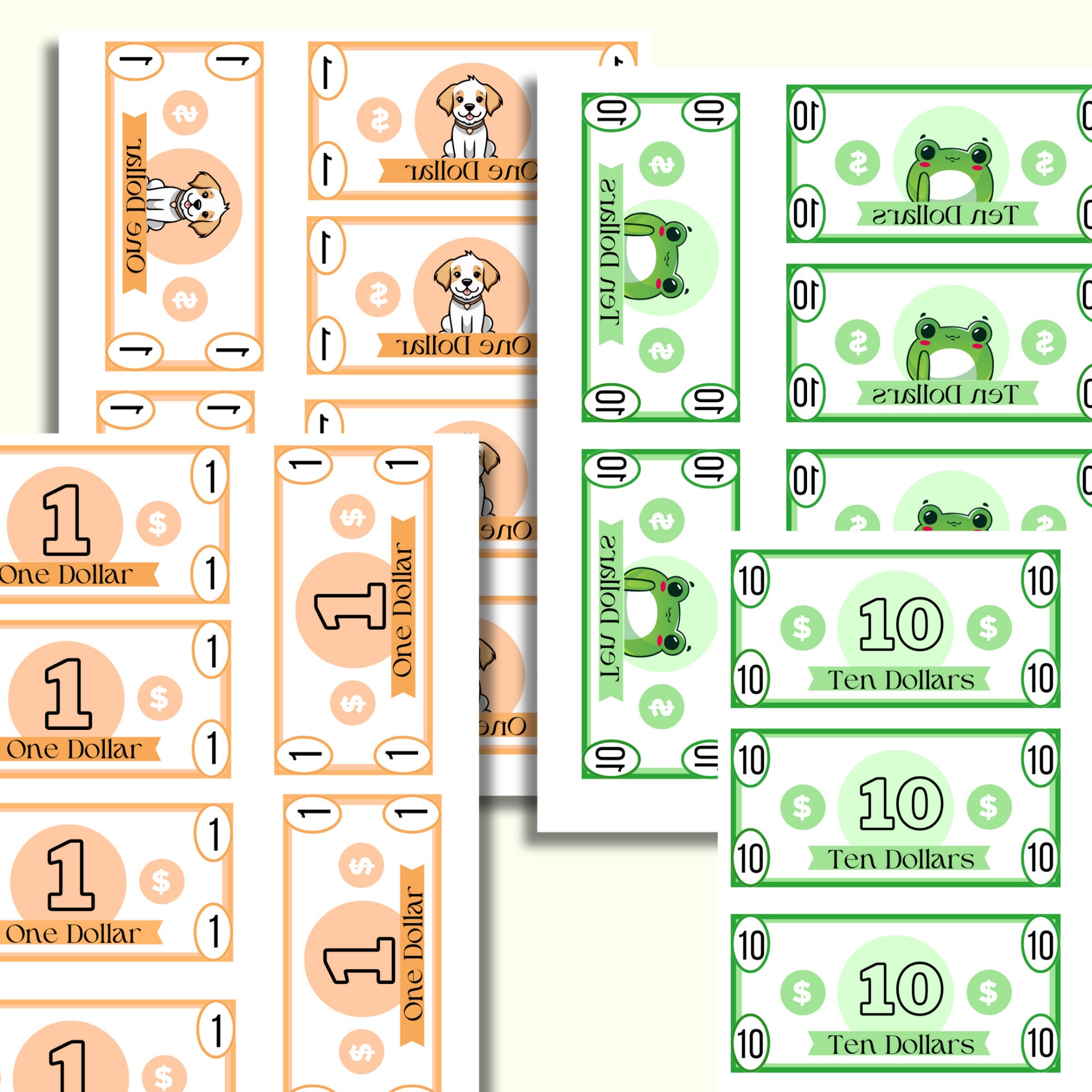 Play Money Printable, Pretend Play, Mom Bucks, Learning Money ...