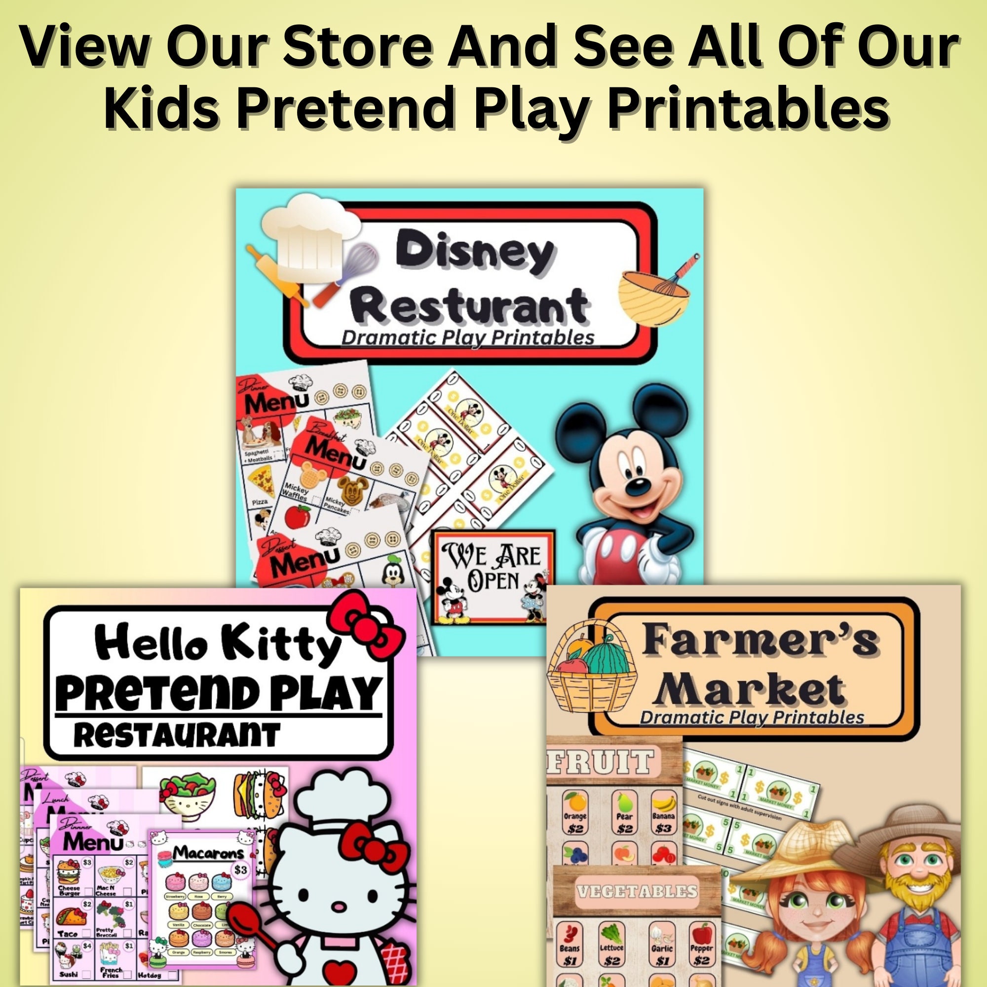 Pretend Money With Popular Characters Dramatic Play Princess Money Home ...