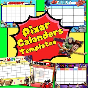 EDITABLE Printable Kid's Calendar, Printable Fillable Monthly Calendar ...