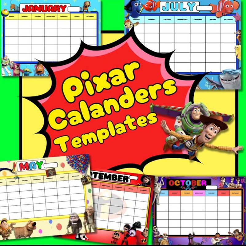 Cartoon Calendars - Etsy