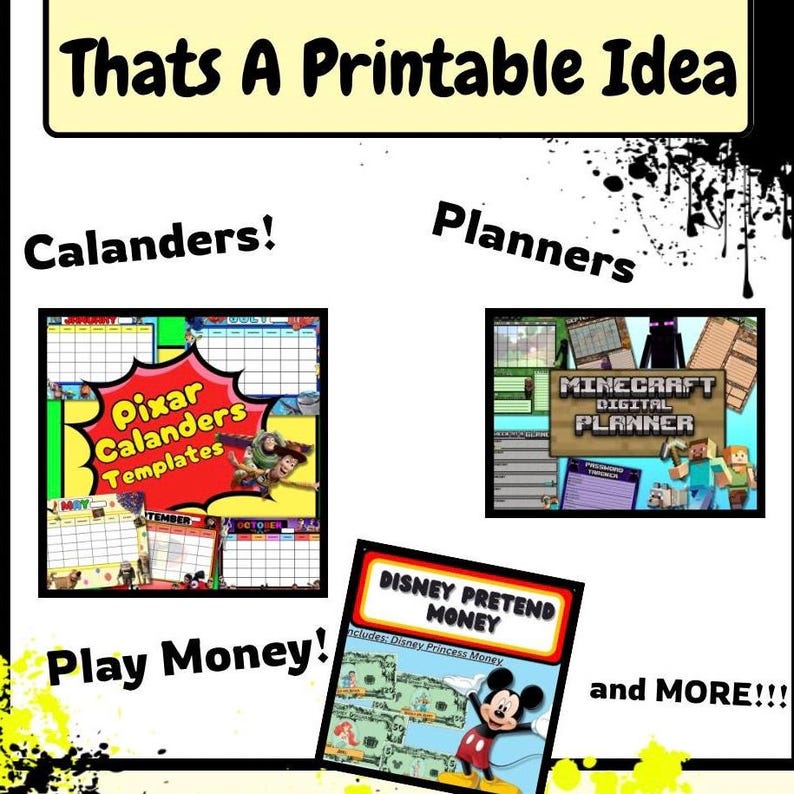 EDITABLE Printable Kid's Calendar, Printable Fillable Monthly Calendar ...