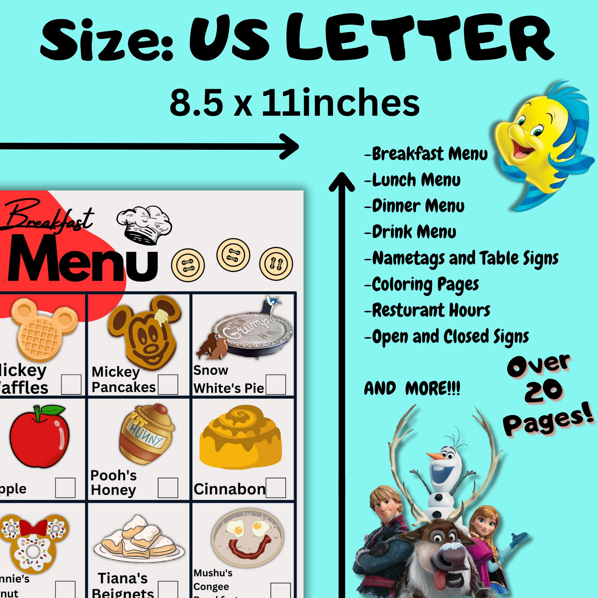 Magical Pretend Resturant, Dramatic Play for Kids, Popular Characters ...