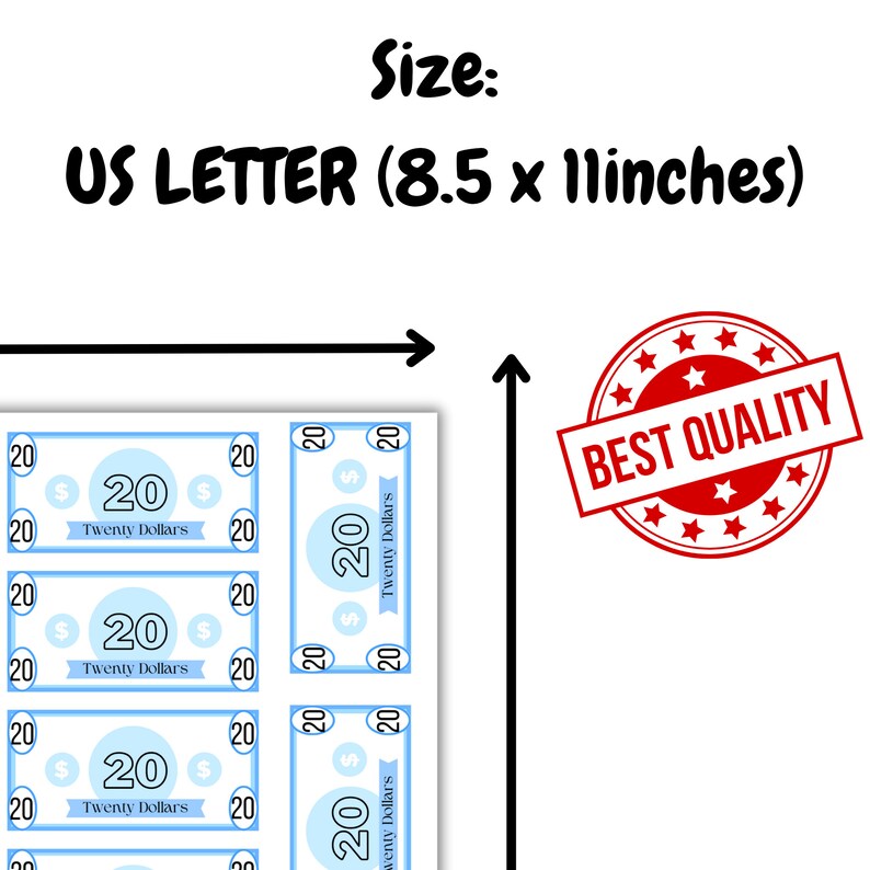 Play Money Printable, Pretend Play, Mom Bucks, Learning Money ...