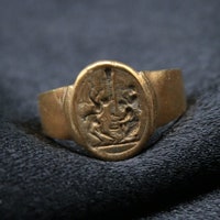 Ottoman Sultans Signet Ring | 24K Gold Plated 925 Sterling Silver ...