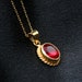 Handmade Ruby Silver Necklace Gift for Her Handmade Gift - Etsy