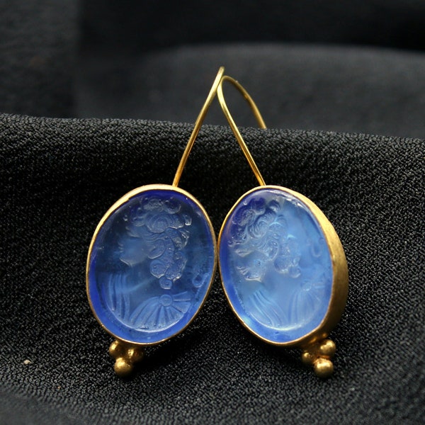 Intaglio Earrings - Etsy