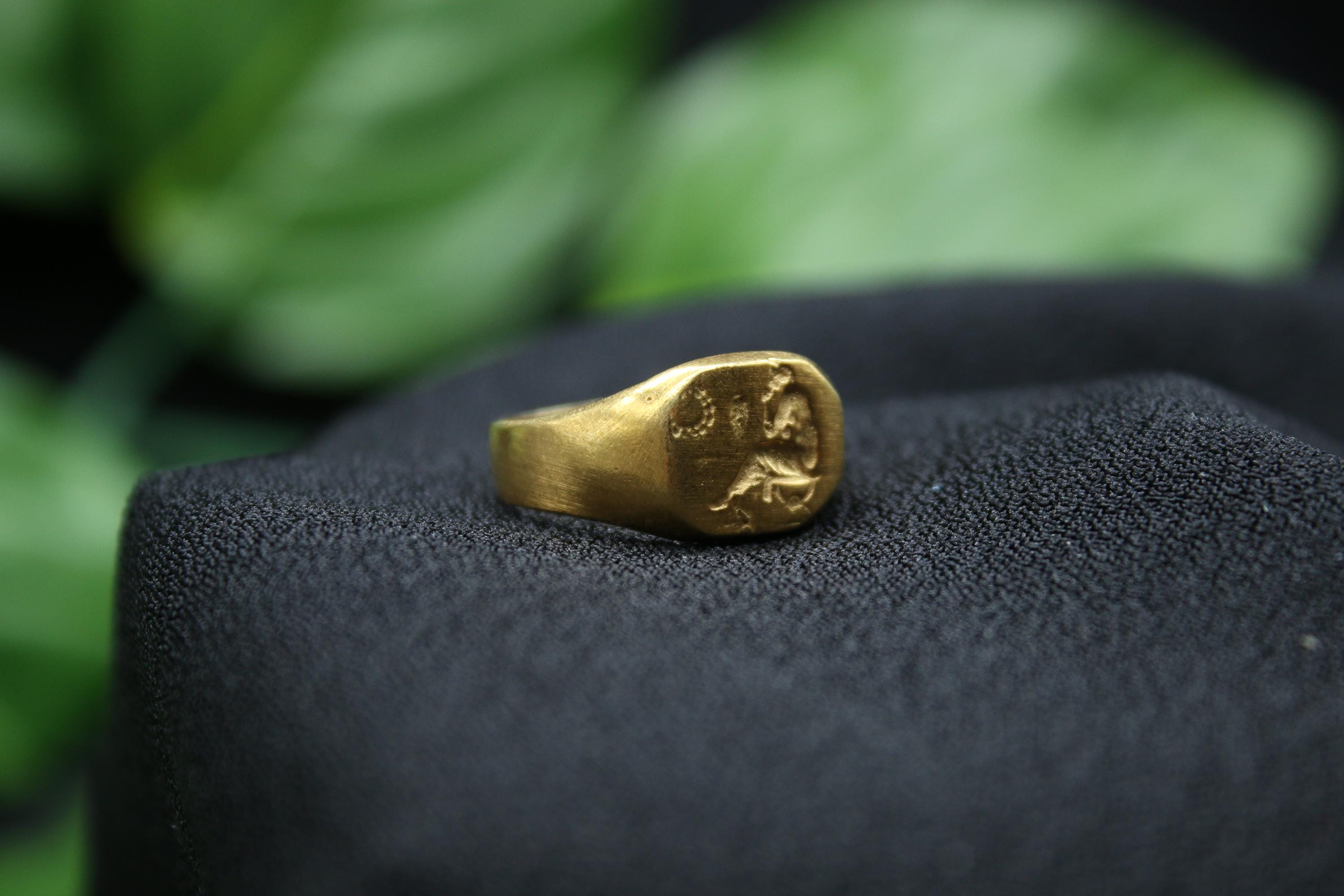 Athena Silver Signet Ring – A Handmade Jewelry Piece With Greek ...