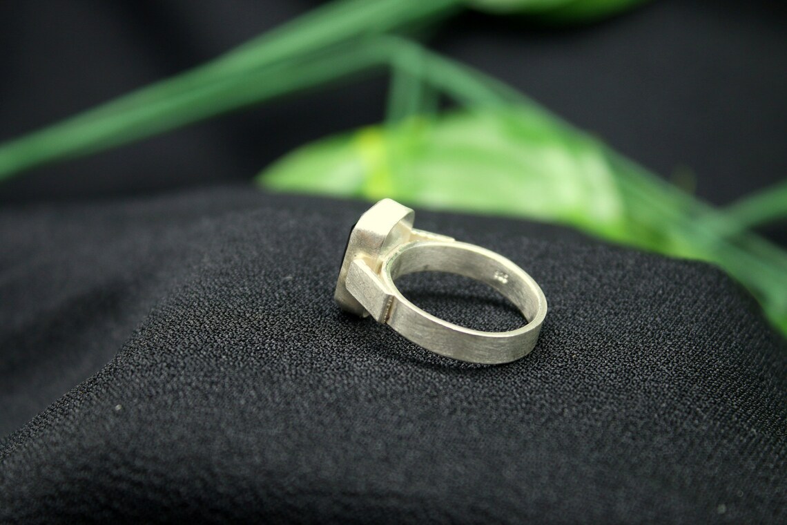 Natural Sapphire Silver Ring Handmade Jewelry Natural Sapphire Vintage ...