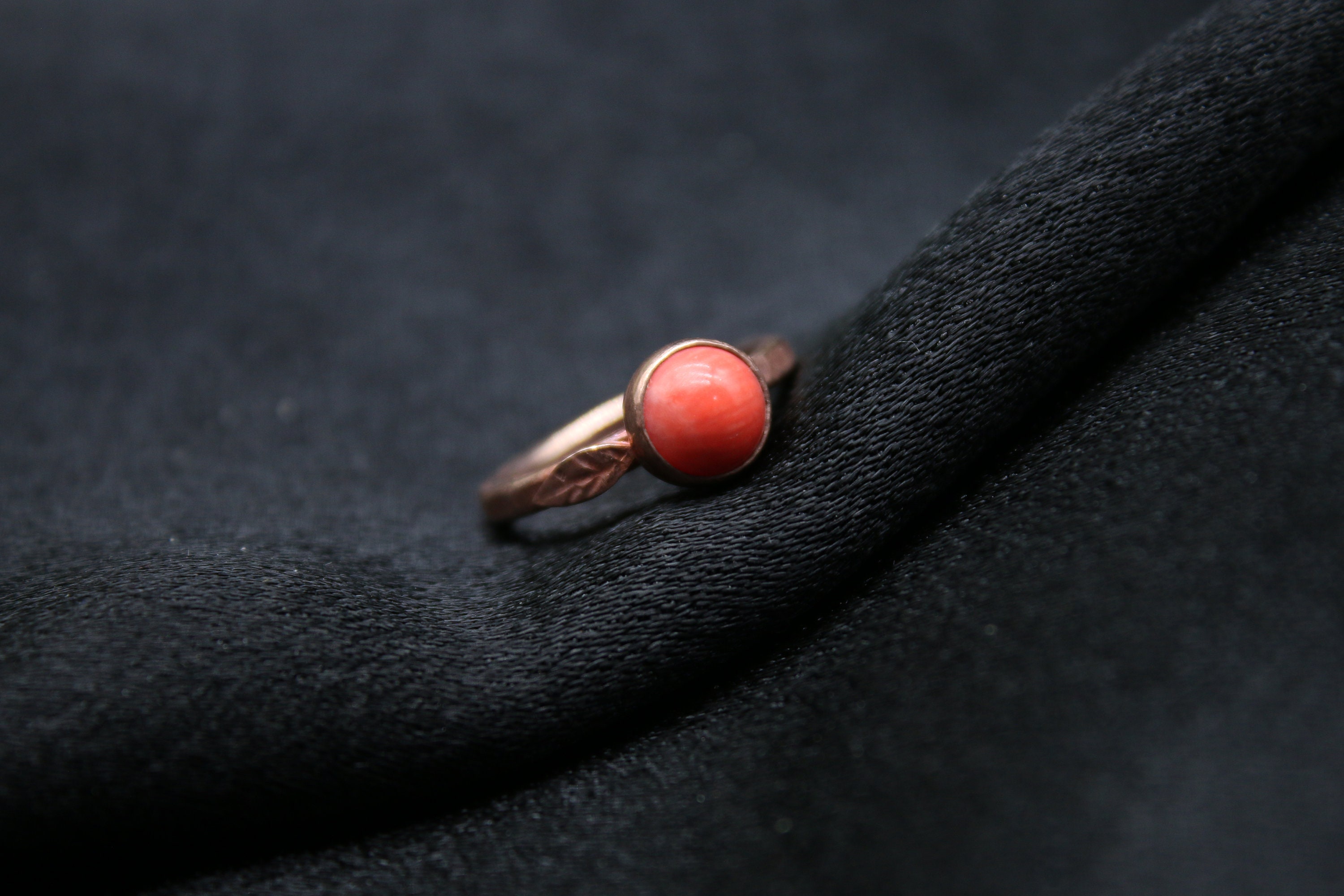 Natural Coral Silver Ring: the Perfect Handmade Gift for Her - Etsy