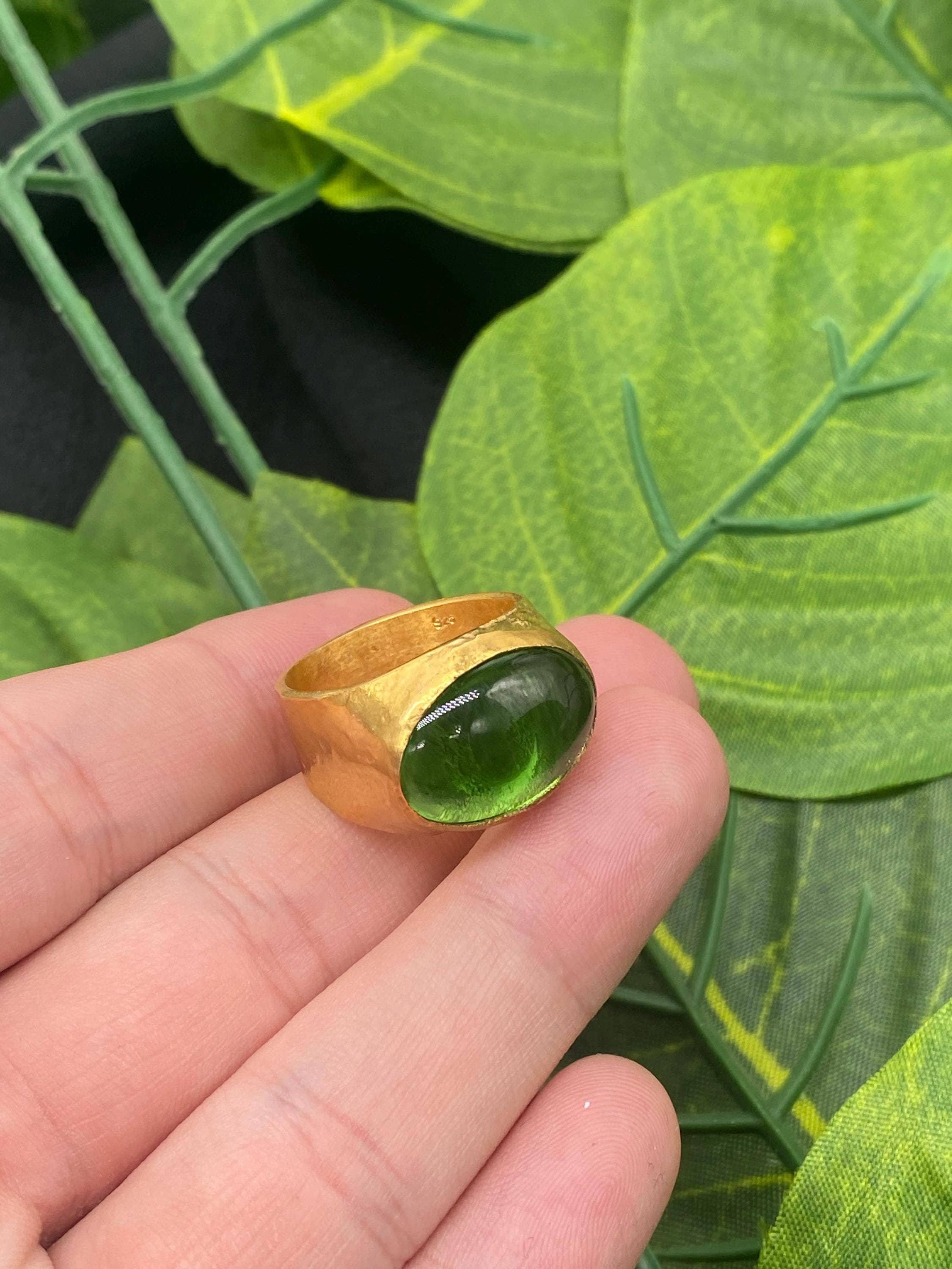 Peridot Silver Men s Ring A Handmade Christmas Gift