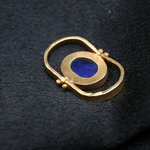 Venetian Glass Intaglio Virgin Mary Silver Ring: Tumble Ring, Vintage ...