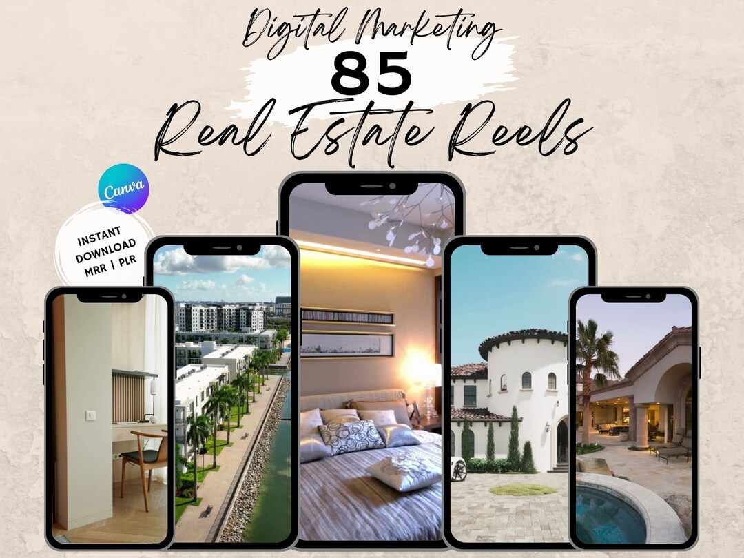 85 Real Estate Instagram Reels | Luxury Realtor Templates for Canva ...