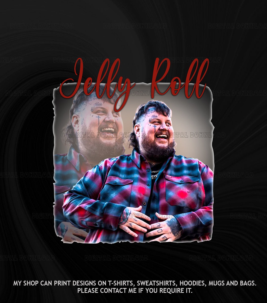Jelly Roll Svg, American Rock Singer PNG, Instant Download, Jelly Roll ...