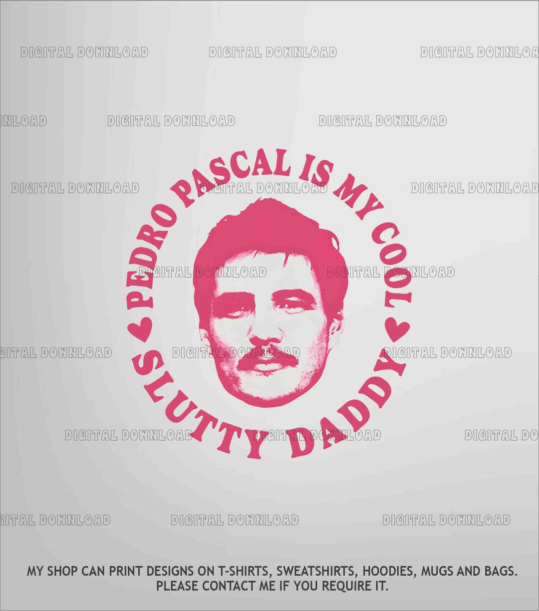 Pedro Pascal PNG, Daddy Pedro Pascal Png File Instant Download, Gift to ...