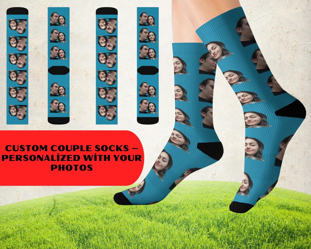Custom Couple Socks With Faces – Personalized Face Socks for Valentine ...