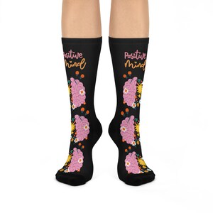 Floral Brain Socks – Cozy & Inspirational for All! Support Mental ...