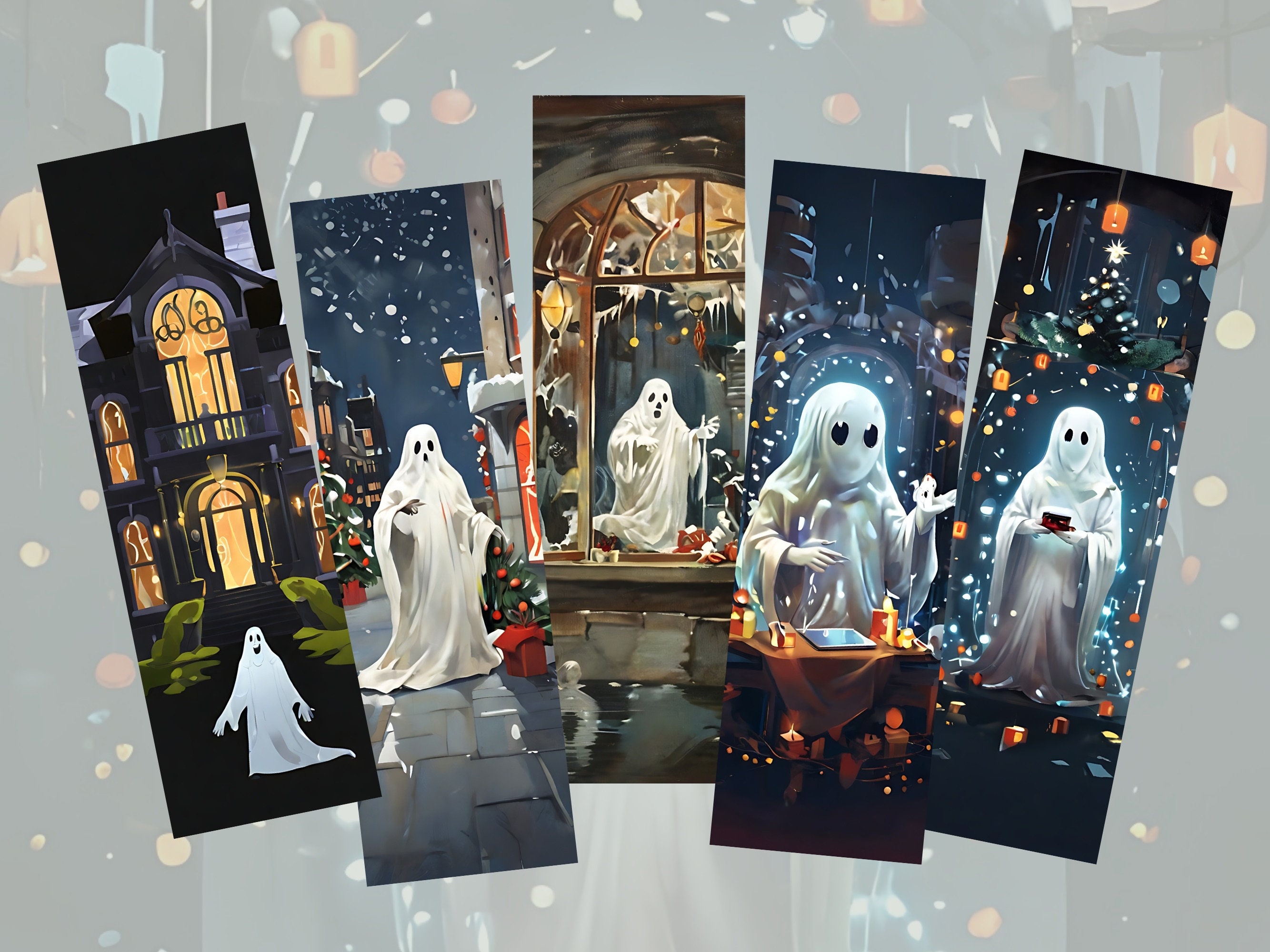 Printable Ghost Bookmarks | Digital Download for Ghost Lovers - Etsy