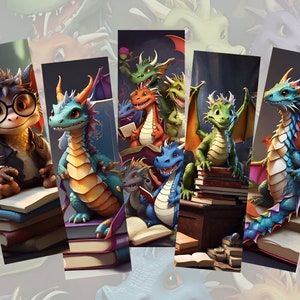 Printable Dragon Bookmark for Kids | Digital Cute Fantasy Book ...