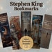 Stephen King Bookmarks - Gothic Horror Quotes - Etsy