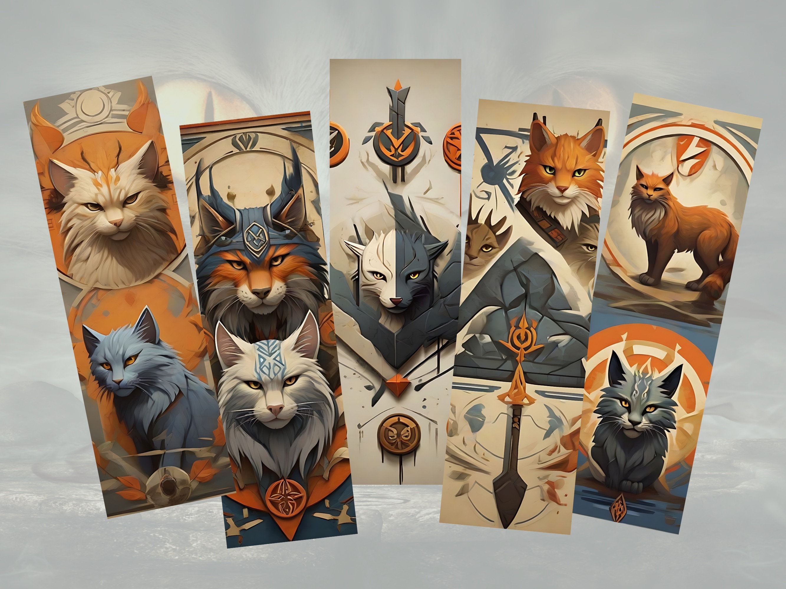 Warrior Cats Bookmarks Printable Digital Download for Cat Lovers - Etsy