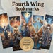 Fourth Wing Bookmarks Printable Digital Download Bookmark for 4th Wing ...