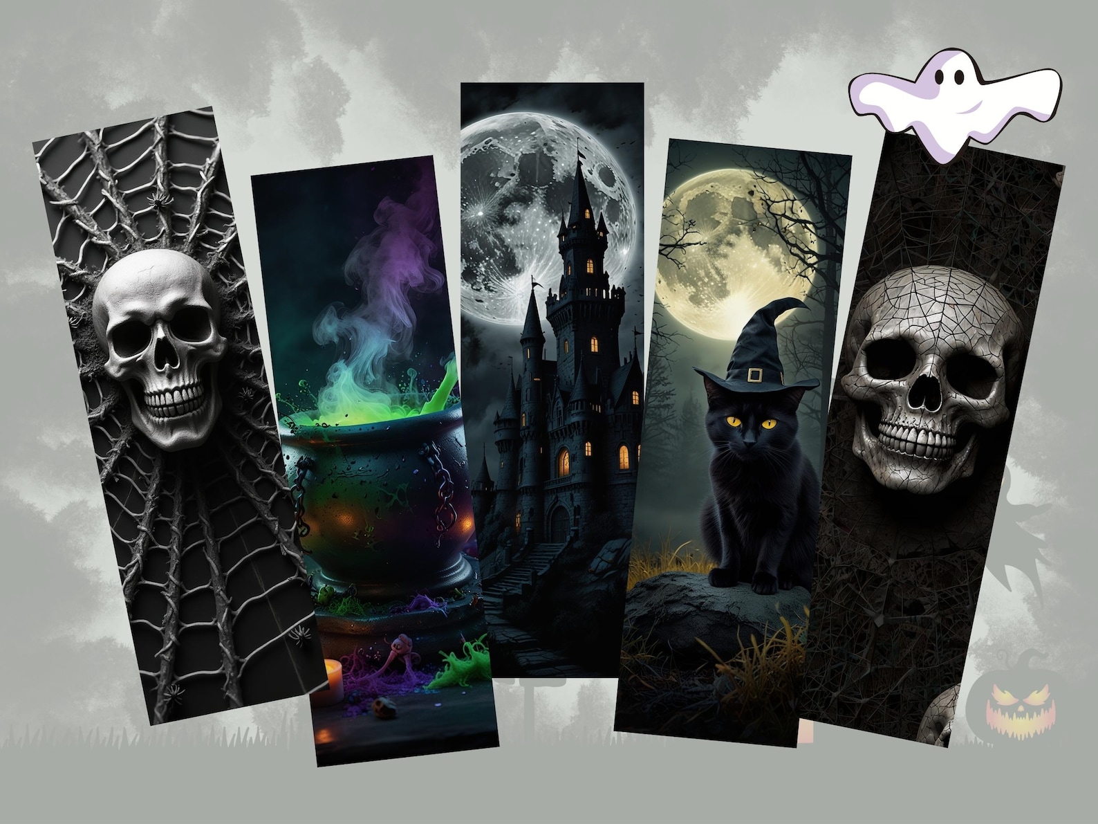 Halloween Bookmark Printable | Digital Download for Halloween - Etsy