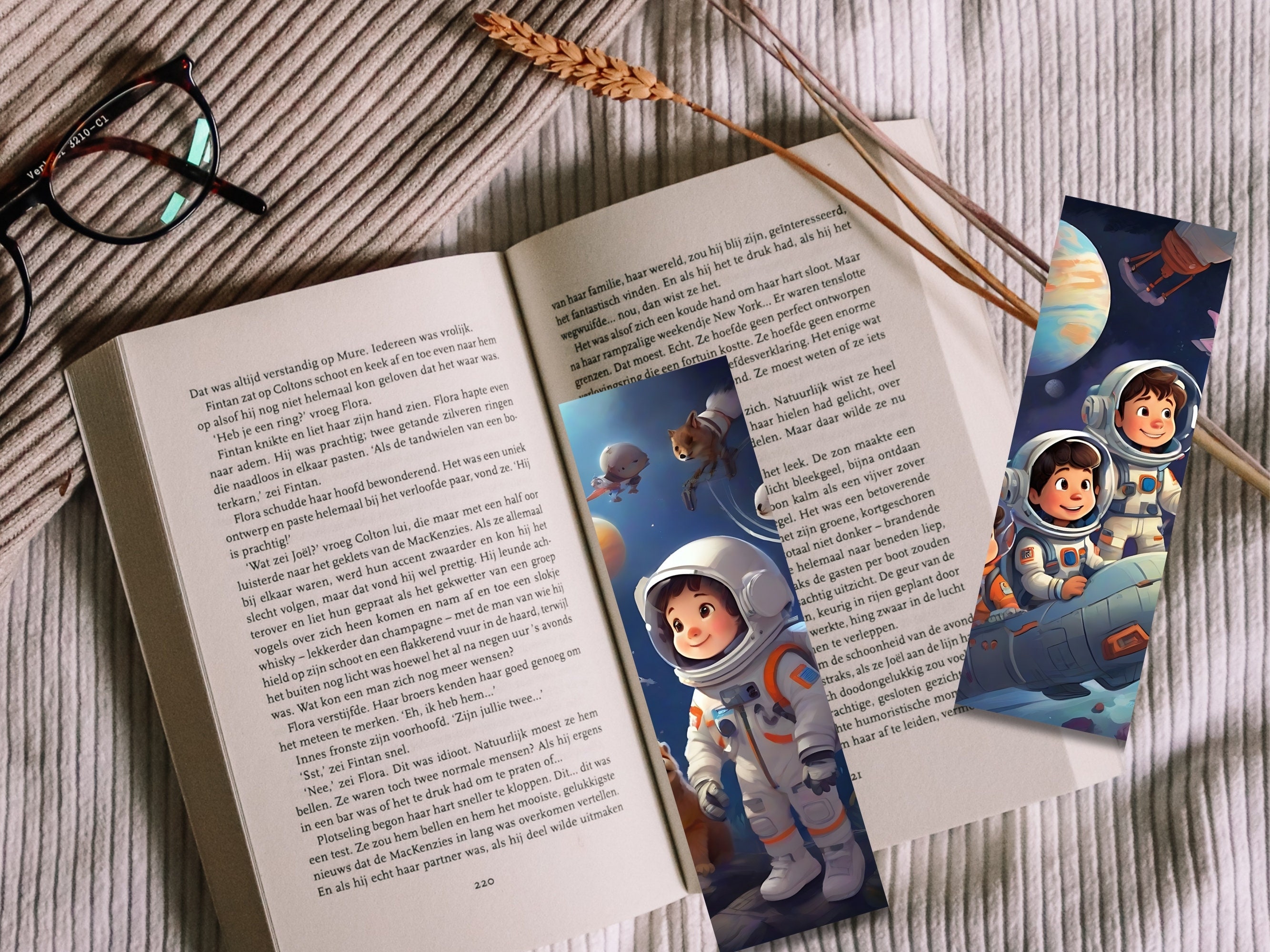 Printable Astronaut Bookmark | Digital Download Space Themed Bookmarks ...