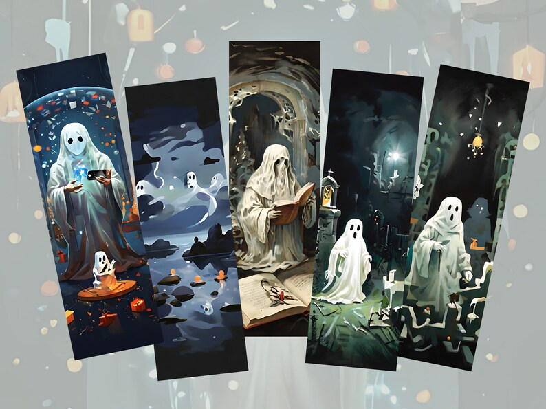 Printable Ghost Bookmarks | Digital Download for Ghost Lovers - Etsy