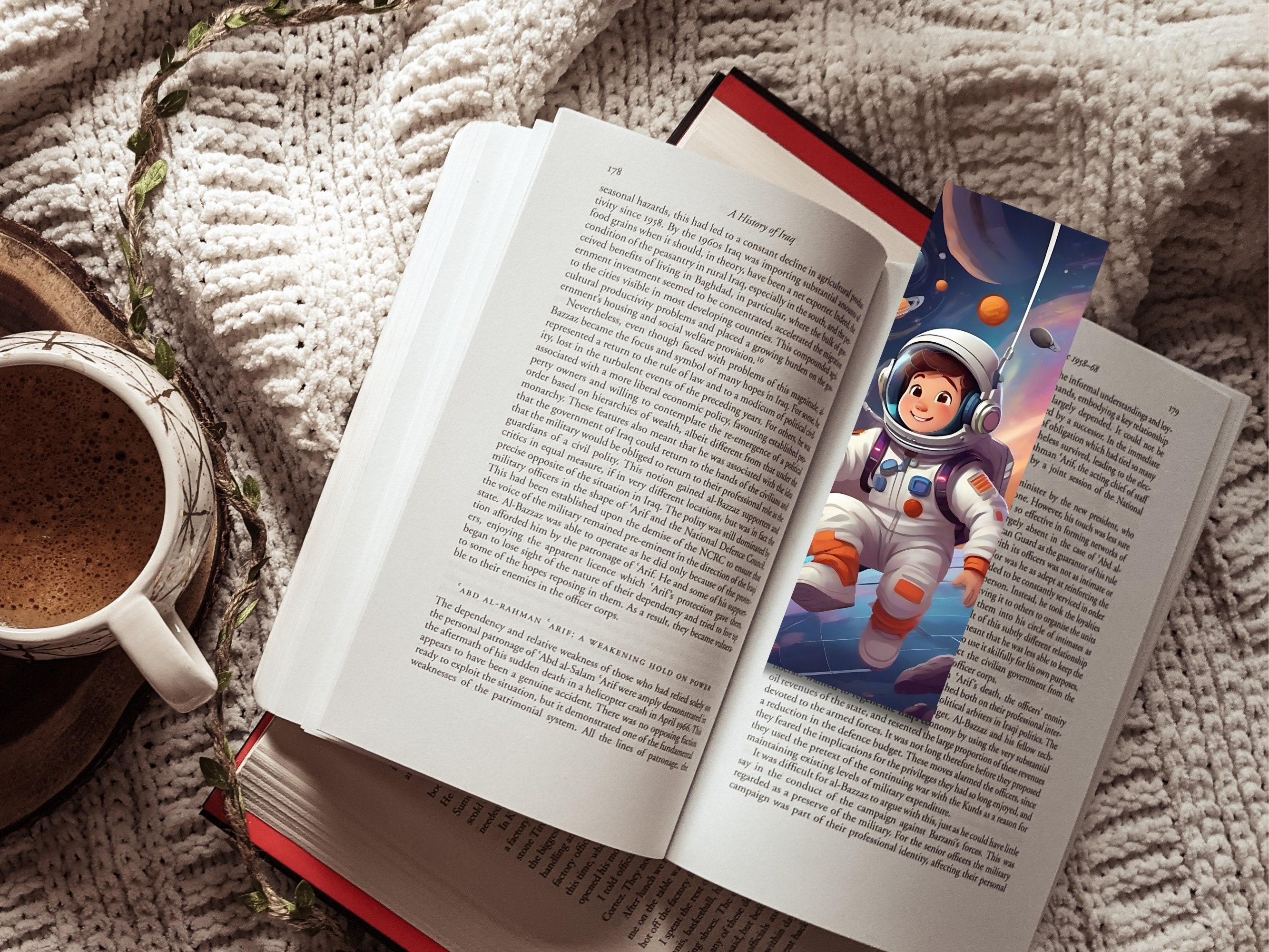 Printable Astronaut Bookmark | Digital Download Space Themed Bookmarks ...