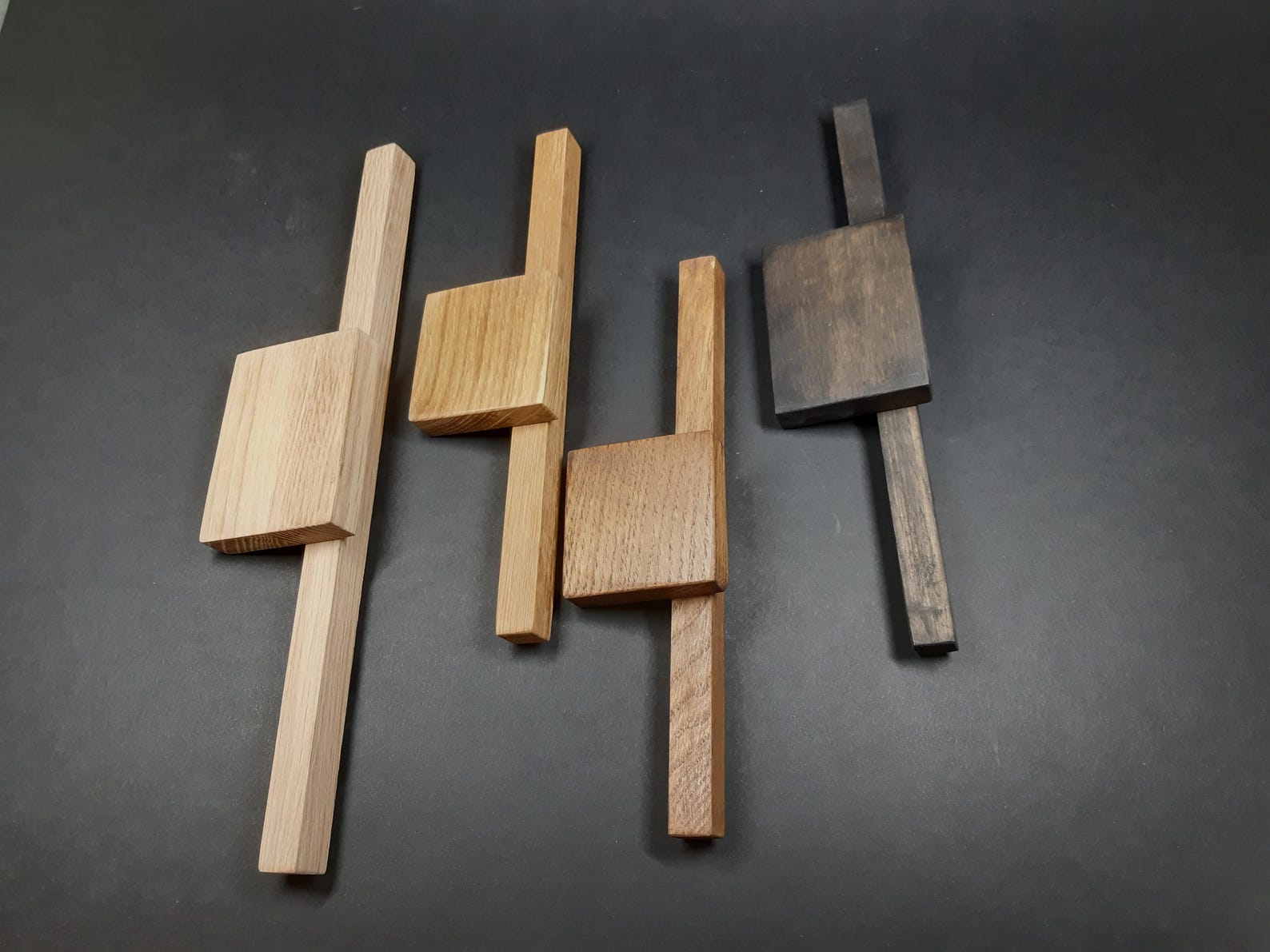 Handmade Oak Furniture Handles: Modern Wood Cabinet Pulls - Etsy