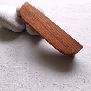Long Oak Wood Handles Pulls Simple Kitchen Hardware Dresser Pulls ...