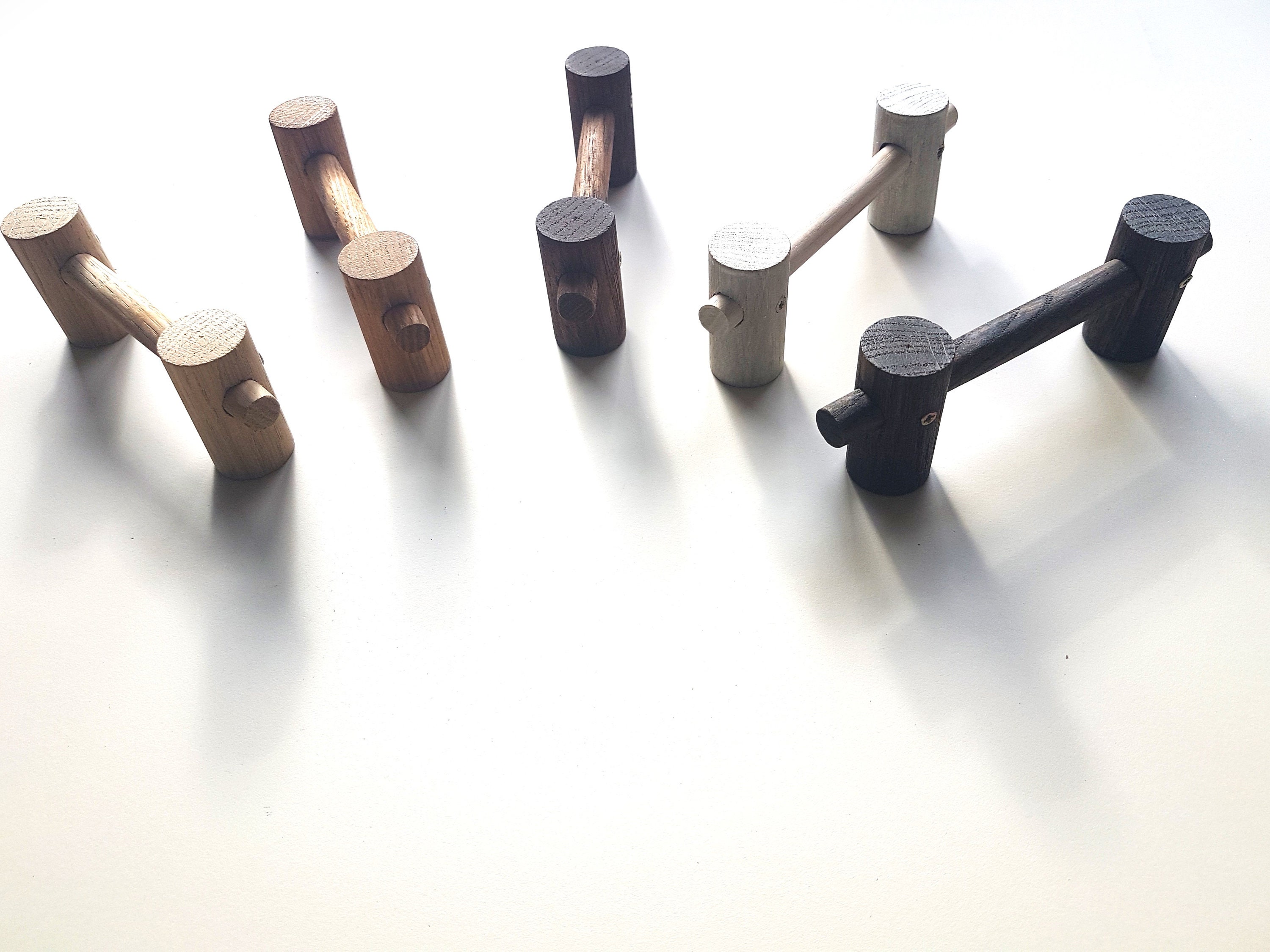 Oak Wood Knob Handles Kitchen Cabinet Furniture Pulls - Etsy