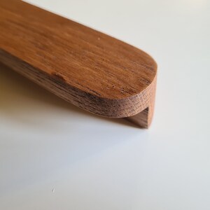 Solid Oak Wood Cabinet Handle: Modern Furniture Pull - Etsy