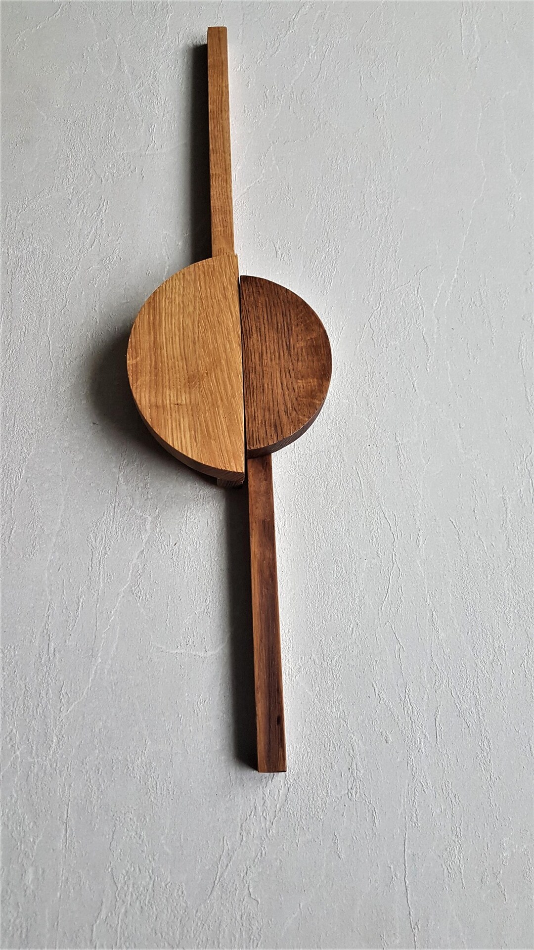 Handmade Oak Cabinet Handle: Round Wooden Drawer Pull - Etsy