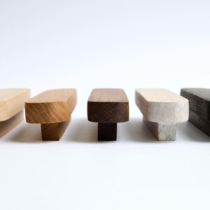 Handmade Oak Wood Handles: Minimalist Cabinet & Drawer Pulls - Etsy