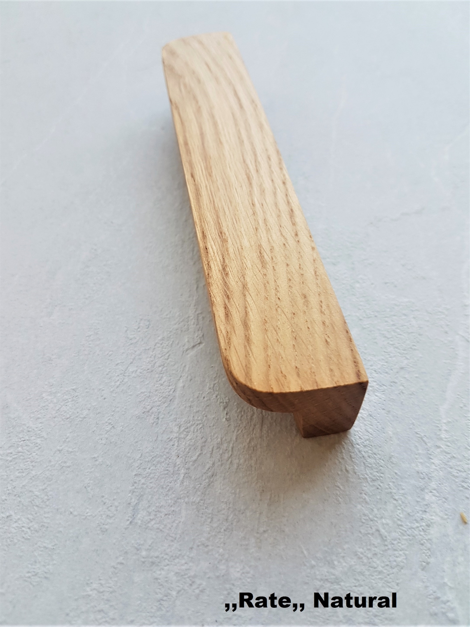 Rounded Long Wood Pulls Oak Handles Simple Kitchen Hardware Dresser ...