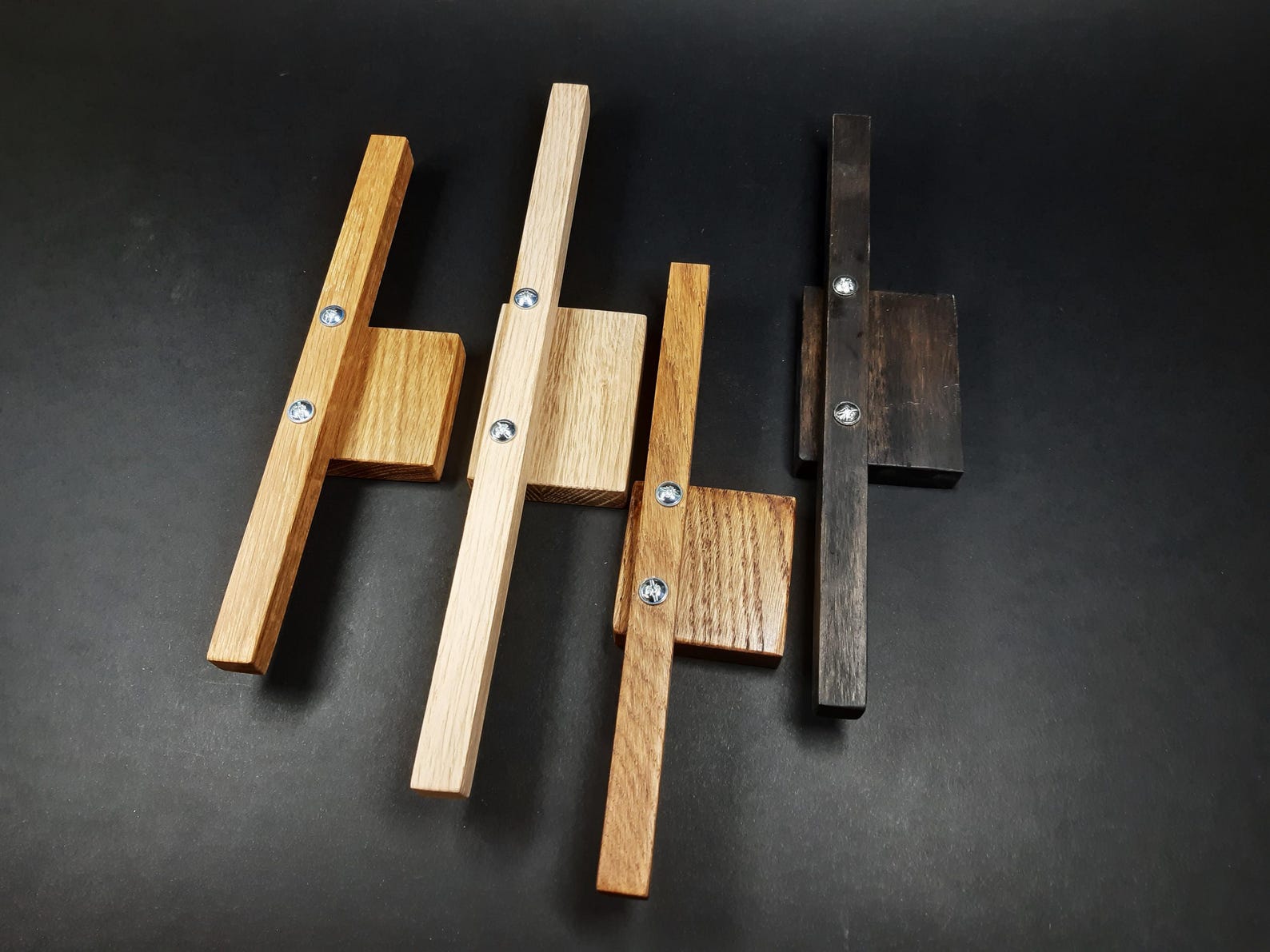 Handmade Oak Furniture Handles: Modern Wood Cabinet Pulls - Etsy