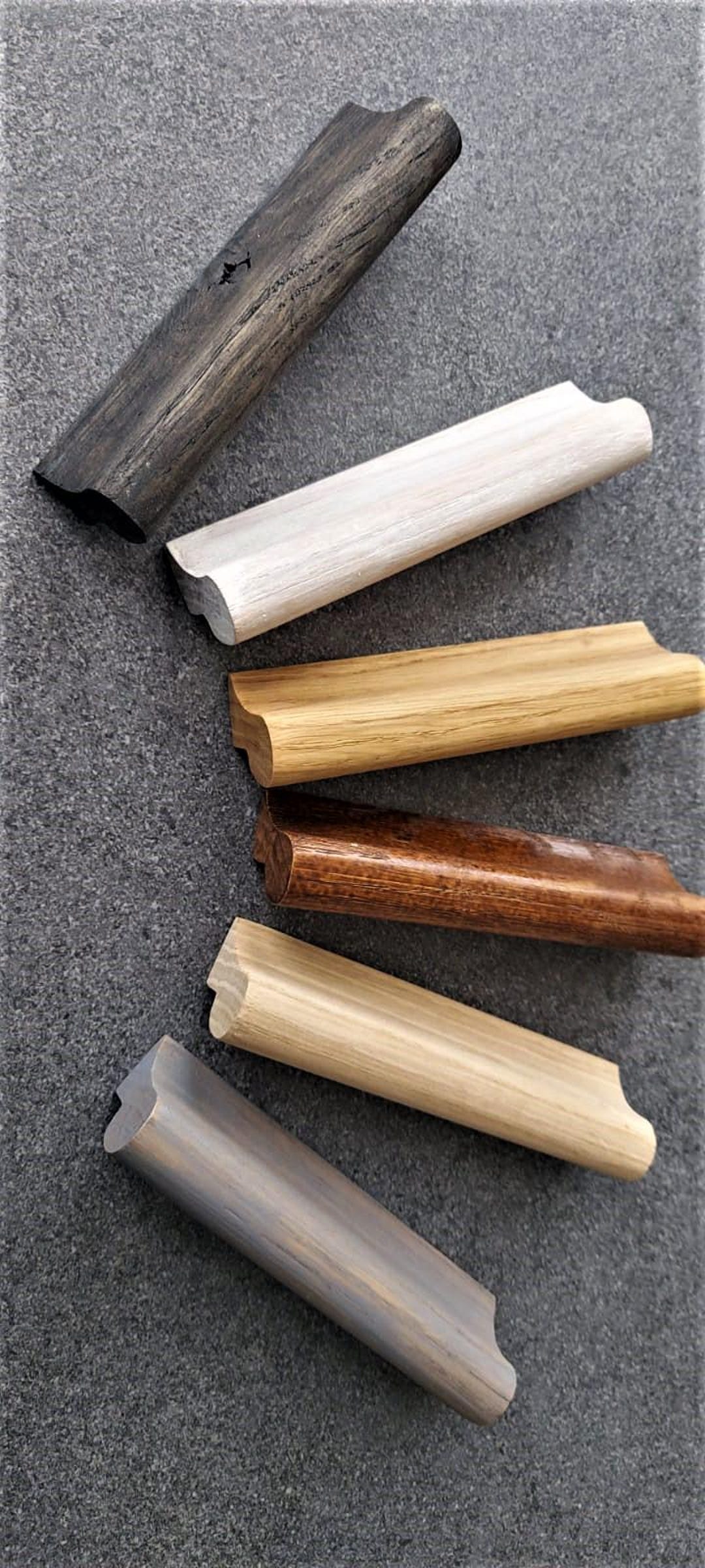 Handmade Oak Wood Pull Handles: Minimalist Furniture Hardware - Etsy