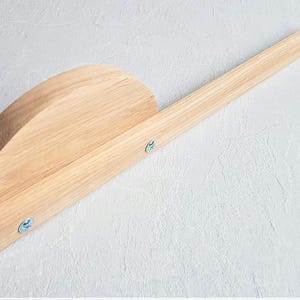 Handmade Oak Cabinet Handle: Round Wooden Drawer Pull - Etsy