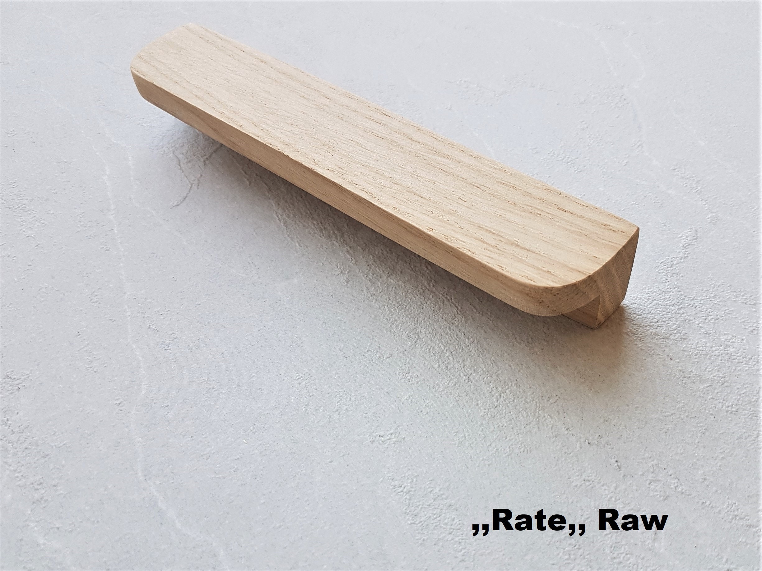 Rounded Long Wood Pulls Oak Handles Simple Kitchen Hardware Dresser ...