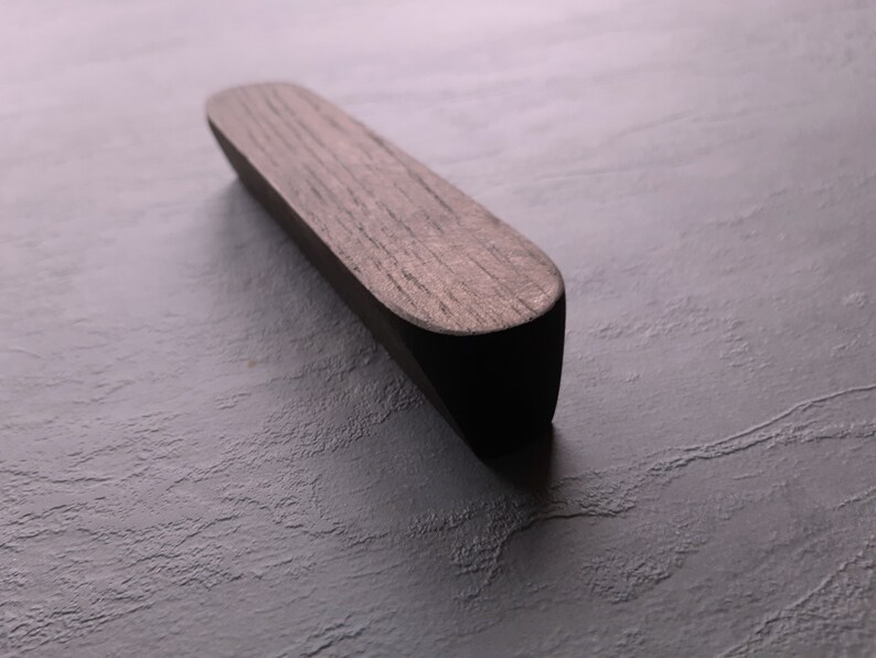 Long Oak Wood Handles Pulls Simple Kitchen Hardware Dresser Pulls ...