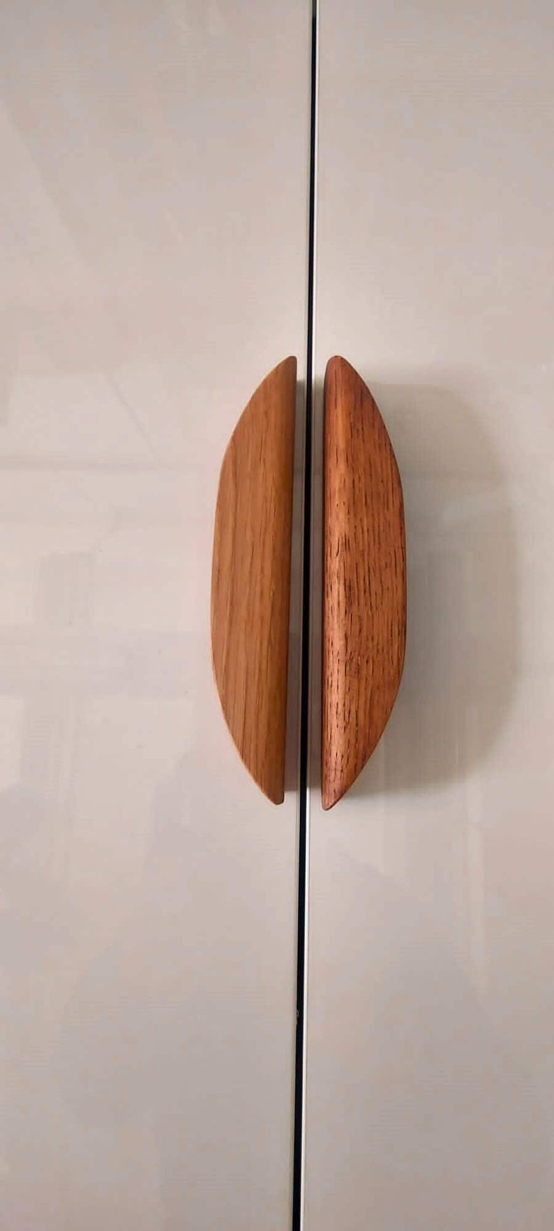Handmade Oak Wood Cabinet Pull: Minimalist Drawer Handle - Etsy
