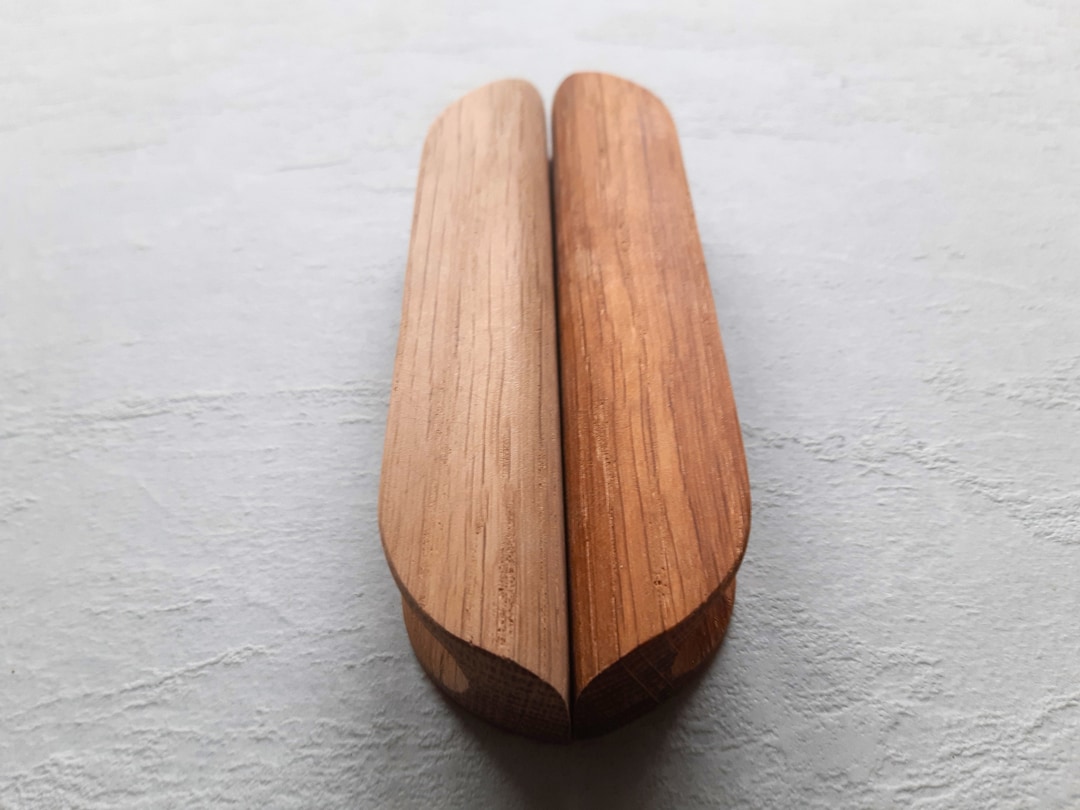 Handmade Oak Wood Drawer Pulls: Minimalist Cabinet Handles - Etsy