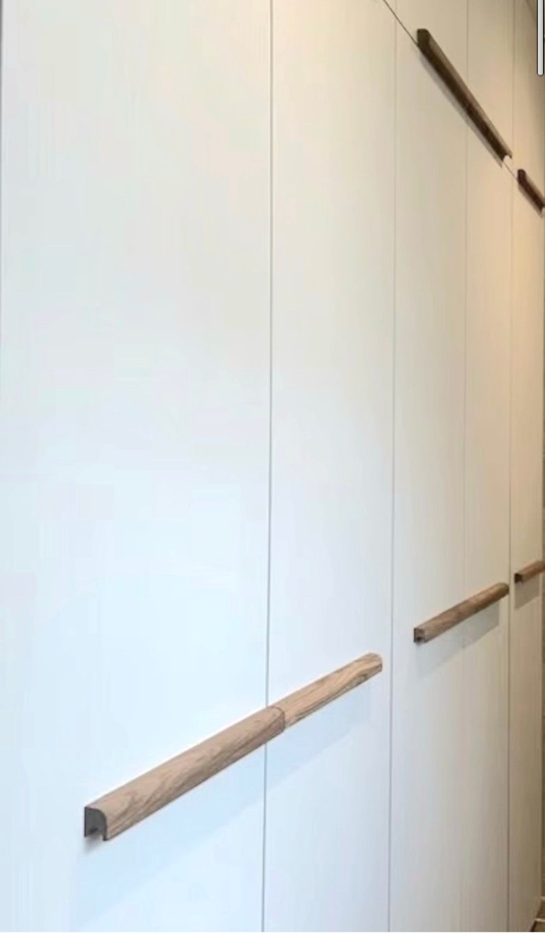 Oak Wood Handles Simple Kitchen Cabinet Hardware Drawer Pulls ...