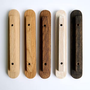 Handmade Oak Wood Handles: Minimalist Cabinet & Drawer Pulls - Etsy